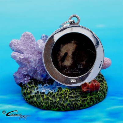 Coconutart - Anhänger 'Shark YinYang Inlay'